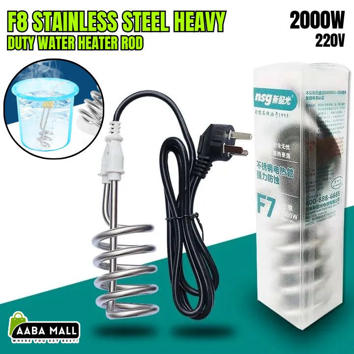 F8 Stainless Steel Water Heater Rod 2000W–2500W | Heavy Duty Electric ...