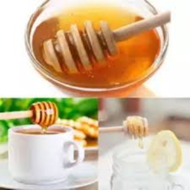 8 cm Wooden Honey Dipper Stick | Natural Wood Drizzler Server | aabamall.pk